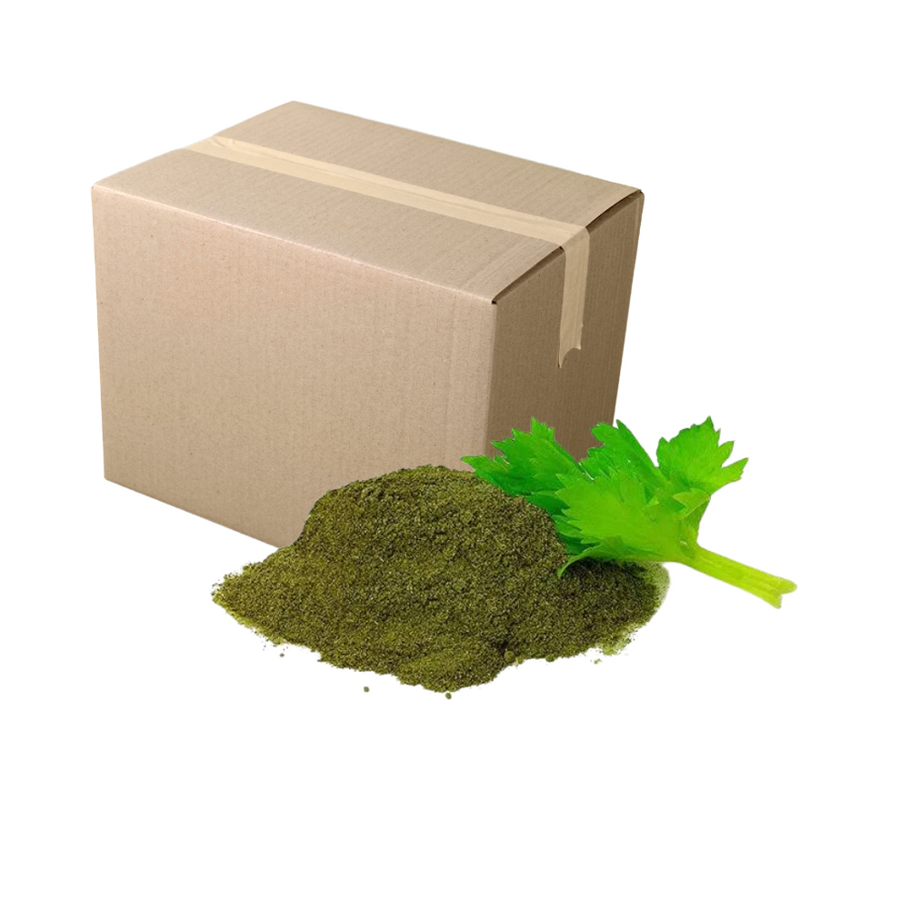 Apio en polvo caja de 20 kg – Amagreen / Mayorista Saludable